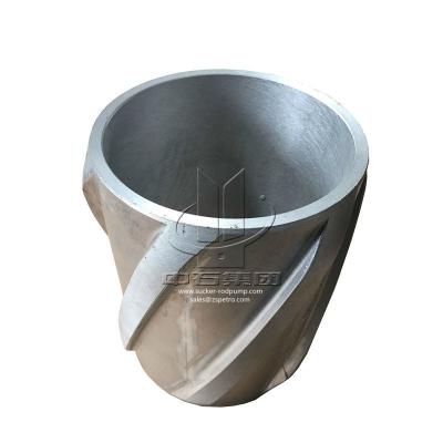China Spiral Vane Oilfield Cementing Centralizer Zinc Alloy Solid Rigid 13 3/8 Inch 400mm OD for sale