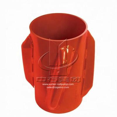China Solid Body Welded Spiral Vane Centralizer with 3-5mm Wall Thickness and 650mm Height for Oil Well Operations for sale