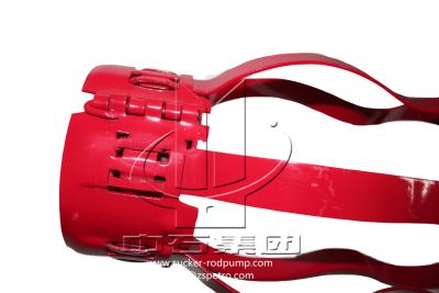 China Double Crest Hinged Non Welded Casing Centralizer 5-1/2 to 20 inch 65Mn Steel for sale