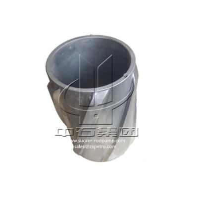 China Solid Spiral Vane Aluminium Alloy Casing Centralizer 4-1/2 to 13-3/8 Inch for sale