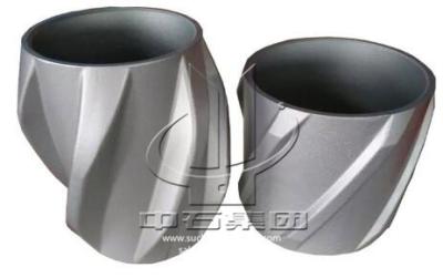 China Casting Zinc Alloy 20 Inch Spiral Vane Solid Body Centralizer for Oil Well Casing for sale