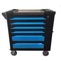 China 500Lbs Heavy Duty Tool Box Trolley 8 Drawer SPCC Cart Black for sale