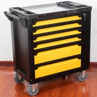 China 500Lbs Heavy Duty Tool Box Trolley 8 Drawer SPCC Cart Black for sale
