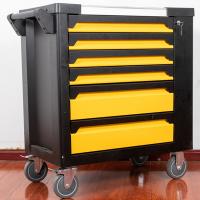 China 500Lbs Heavy Duty Tool Box Trolley 8 Drawer SPCC Cart Black for sale