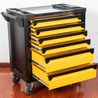 China 500Lbs Heavy Duty Tool Box Trolley 8 Drawer SPCC Cart Black for sale
