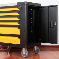 China 500Lbs Heavy Duty Tool Box Trolley 8 Drawer SPCC Cart Black for sale