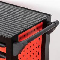 China Central Lock Vertical Tool Box Trolley On Wheels 7 Drawer Cart for sale