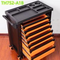 China Yellow Heavy Duty Tool Box Trolley Large Wheel 700lbs Storage Cart for sale