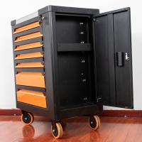 China Vertical SPCC Heavy Duty Tool Box Trolley Silent 7 Drawer Rubber Wheels for sale