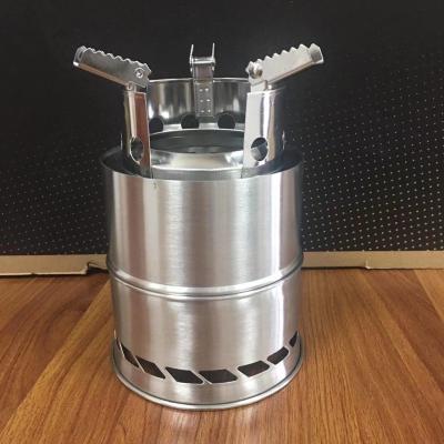 China Ash Free Smokeless Fire Stove 3 Inch , Stainless Steel Smokeless Outdoor Stove for sale