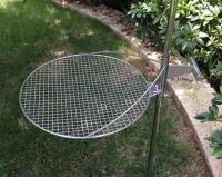 China 450mm Barbecue Grill Mesh Anti Rust , Circular BBQ Non Stick Grill Mesh for sale