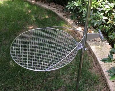 China 450mm Barbecue Grill Mesh Anti Rust , Circular BBQ Non Stick Grill Mesh for sale