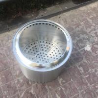 China Food Grade 15 Inch Stainless Steel Smokeless Fire Pits Camping Outdoor Fireplace for sale