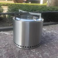 China Camping 14 Inches Ound Fire Pit BBQ 304 Stainless Steel Smokeless Stove for sale