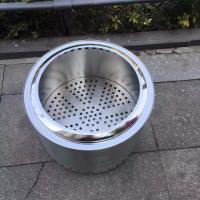 China 19.5 Inch Smokeless Outdoor Fire Pit Camping Stainless Steel Portable Bonfire for sale