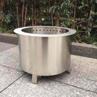 China Portable Smokeless Outdoor Fire Pit Stainless Steel BBQ Stove for sale