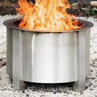 China Rust Proof Portable Smokeless Stove 304 , 22 Inch Portable Stainless Steel Fire Pit for sale
