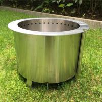 China 40cm Portable Smokeless Stove Double Flame , 15.5 Inch Portable Bonfire Pit for sale