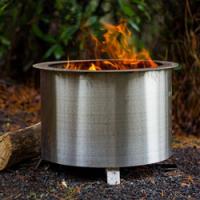 China Double Wall Portable Smokeless Stove Stainless Steel 18 Inch Fire Pit for sale