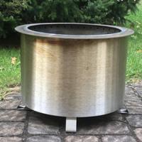 China Outdoor 19.5 Inch Smokeless Fire Pit Portable Stainless Steel Bonfire Backyard for sale