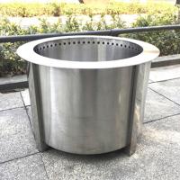 China 304 Outdoor Stainless Steel Portable Fire Pit 19.5 Inch Garden BBQ for sale