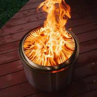 China 18 Inch Stainless Steel Smokeless Fire Pit BBQ , 33cm Bonfire Backyard Fire Pit for sale