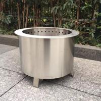 China Double Wall 18 Inch Stainless Steel Fire Pit Smokeless 45.5cm Outdoor Smokeless Stove for sale