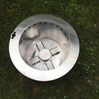 China 13 Inch Double Wall Smokeless Stainless Steel Fire Pit 15.5 Inch Portable for sale
