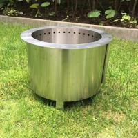 China 13 Inch Double Wall Smokeless Stainless Steel Fire Pit 15.5 Inch Portable for sale