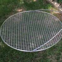 China Circular Non Stick Barbecue Grill Mesh Recycle SS 304 Wire Mesh For BBQ Grill for sale