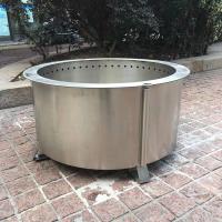 China 76cm Smokeless Fire Stove Double Wall Stainless Steel 30 Inch Round Fire Pit for sale