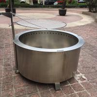 China 76cm Smokeless Fire Stove Double Wall Stainless Steel 30 Inch Round Fire Pit for sale