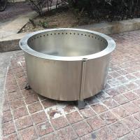 China 76cm Smokeless Fire Stove Double Wall Stainless Steel 30 Inch Round Fire Pit for sale