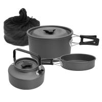 China THNH-02 Portable Camping Pot Set Outdoor Camping Cookware With 1.1L Kettle for sale