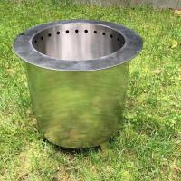 China Double Flame Smokeless Camp Stove Stainless Steel Fire Pit Outdoor for sale