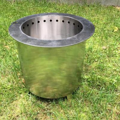 China Double Flame Smokeless Camp Stove Stainless Steel Fire Pit Outdoor for sale