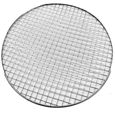 China Camping Barbecue Grill Mesh Anti Corrosion 350mm Round Stainless Steel BBQ for sale
