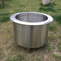 China 45.5cm Stainless Smokeless Wood Fire Pit Double Wall for sale