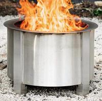 China Ss 304 Portable Smokeless Bonfire Fire Pit 22 Inch Outdoor Stove for sale