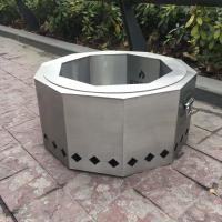 China Double Wall Smokeless Wood Fire Pit Two Tier Double Flame Smoke Free for sale