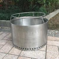 China Outdoor Smokeless Wood Fire Pit 50cm , 19.5 Inch Smokeless Campfire Pit for sale