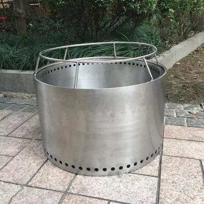China Outdoor Smokeless Wood Fire Pit 50cm , 19.5 Inch Smokeless Campfire Pit for sale