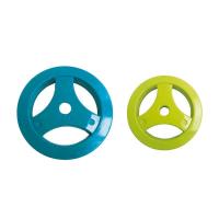 China Color Rubber Weight Lifting Plate with Stainless Steel Insert 1.25-25kg for sale