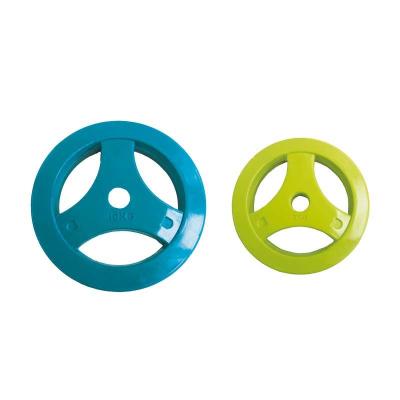 China Color Rubber Weight Lifting Plate with Stainless Steel Insert 1.25-25kg for sale