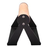 China Wood Push Up Stand Bar Portable Home Gym Fitness Exercise Equipment 1.36kg Beech Handle for sale