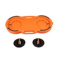 China Inflatable Aerobic Step Platform 110x43x22cm with Resistance Band Adjustable Height 9-21cm for sale