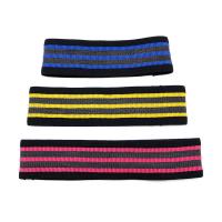 China Cotton Latex Yoga Resistance Hip Band 76x8cm Non Slip Booty Bands for Squat Fitness for sale