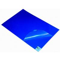 China Blue PE Cleanroom Entry Sticky Floor Mat 30 Layers Anti Static 24x36 Inch for sale