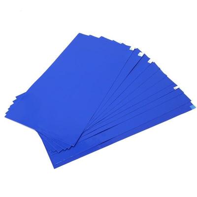 China Industrial LDPE Adhesive Cleanroom Sticky Floor Mats 30 Layers Blue 24x36 Inch for sale