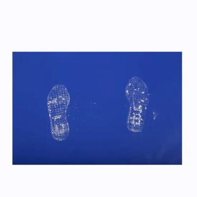 China Disposable Peel Off Cleanroom Blue PE Film Sticky Mat 30 Layers OEM Size for sale